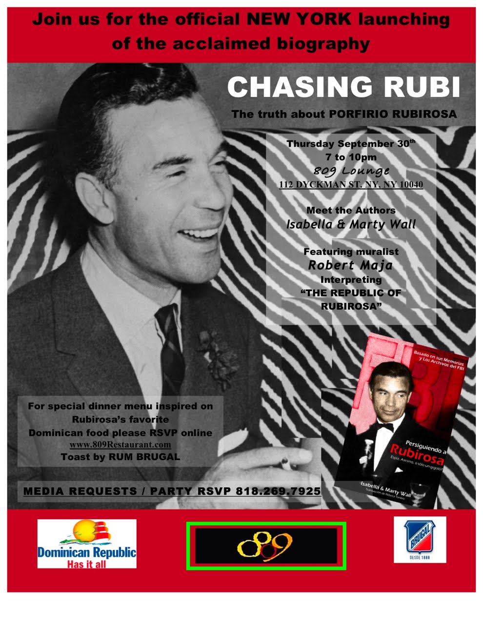 Lanzaran biografía de Porfirio Rubirosa en NY